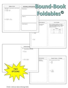 Rational Expressions Algebra Unit By Jean Adams TpT