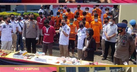 Sebulan Operasi Polda Lampung Tangkap Pelaku Kejahatan Okezone News