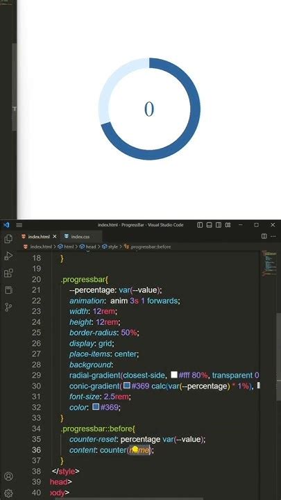Awsome Animatedprogressbar Using Html And Css Short Progressbar Csstutorialforbeginners
