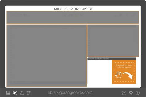 Midi Loop Browser Inside Handy Drums V2 Gorangrooves Library