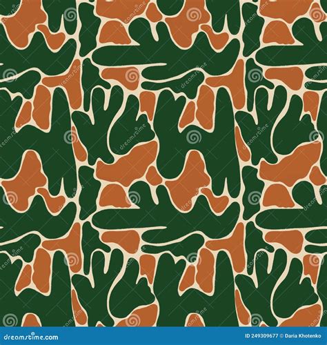 Military Pattern Pattern In Retro Style Stock Illustration Illustration Of Decorative