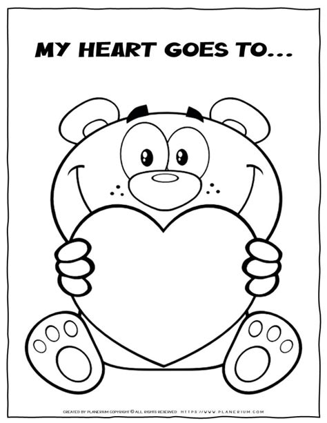 Valentines Day Worksheet Hearts My Favorites Planerium
