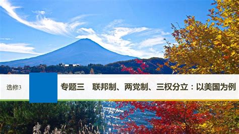 2019届高考政治一轮复习专题三联邦制两党制三权分立以美国为例课件新人教版选修 word文档在线阅读与下载 无忧文档