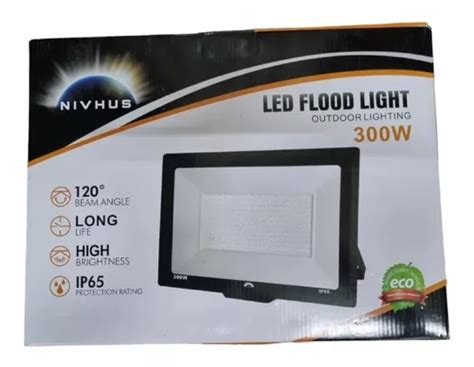 Reflector Led Blanco 300w Alta Potencia Ip66 Cancha Exterior En Venta