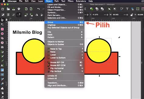 Cara Menggabungkan Objek Di Inkscape Milsmilo Blog