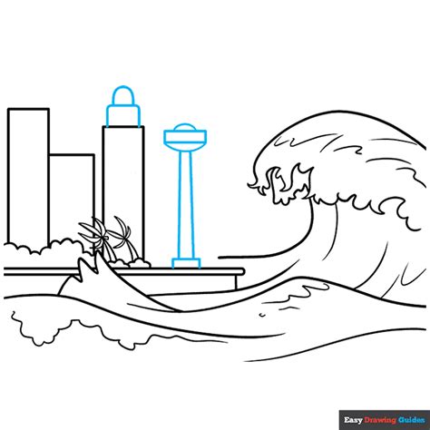 How To Draw A Tsunami Really Easy Drawing Tutorial