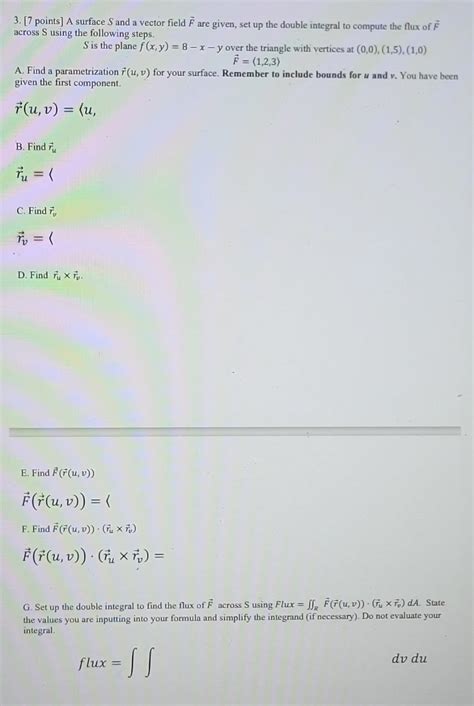 Solved Points A Surface S And A Vector Field F Are Chegg