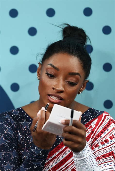 Simone Biles Just Revealed Her Go To Gymnastics Lip Combo And Setting