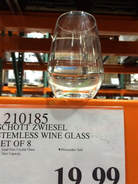 Costco 210185 Schott Zwiesel Wine Stemless Glass Set Costcochaser