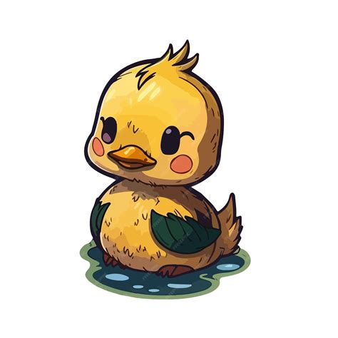 Premium Vector Cute Duck Cartoon Style