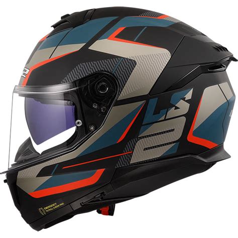 LS2 Stream II - Road Matt Black / Blue - FREE UK DELIVERY