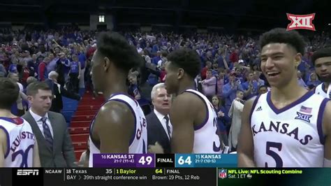 Kansas Vs Kansas State Mens Basketball Highlights Youtube
