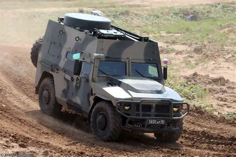 Russian Tigr M Armored Vehicle Upgraded With P 230t Command System