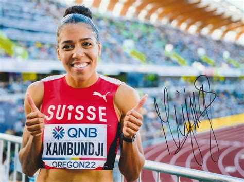 Mujinga Kambundji Originalautogramm Gebraucht In Schwyz Für Chf 8 Mit Lieferung Auf