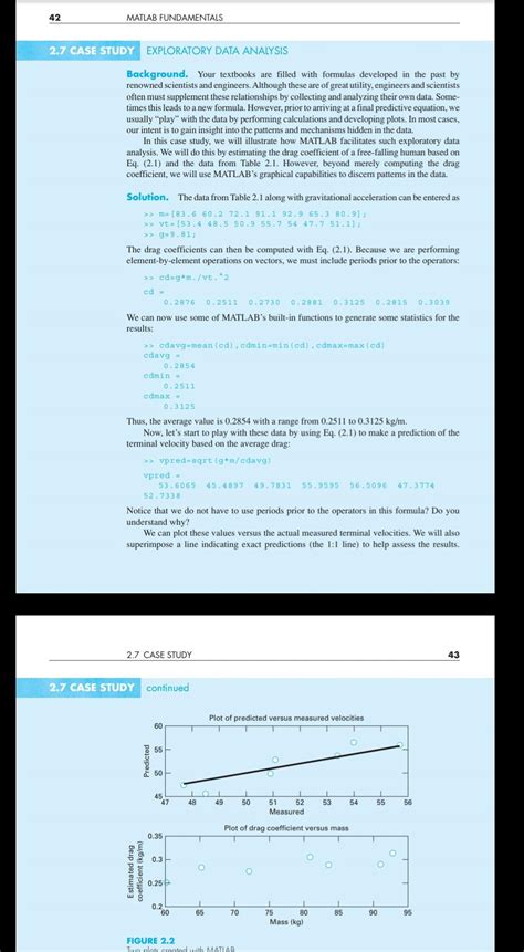 Solved Matlab Fundamentals Case Study Exploratory Chegg
