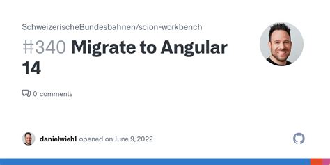 Migrate To Angular 14 · Issue 340 · Schweizerischebundesbahnen Scion Workbench · Github