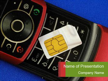 Mobile Device Wuth Sim Card PowerPoint Template Backgrounds Google Slides ID 0000022754