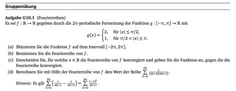 Solved Exercise G101 Fourier Serieslet F R → R Be Given