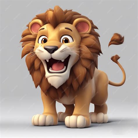 Premium Photo Leon Cartoon 3d Animacion Dibujos Animados Generated