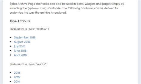 Display Daily Monthly Yearly Archives With Spice Archive Page Plugin Wp Missing