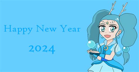 オリジナル 2024年 Happy New Year たつひめ 愛の少女のイラスト Pixiv