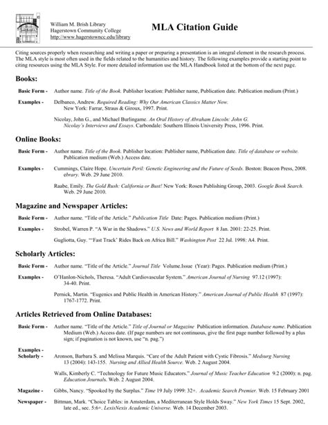 Mla Handbook Pdf Callfreeloads