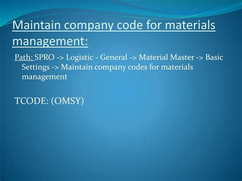 Material Master Data In Sap Mm PPTX Business Accounting Finance Business