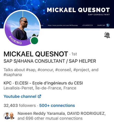 mickael quesnot posted on linkedin