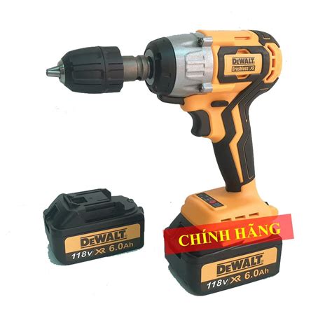 Máy Siết Bulong Dewalt 118v 3 ĐÈn Led KÈm 6 KhẨu DÀi ĐẦu ChuyỂn VÍt ĐẦu Khoan [cam KẾt