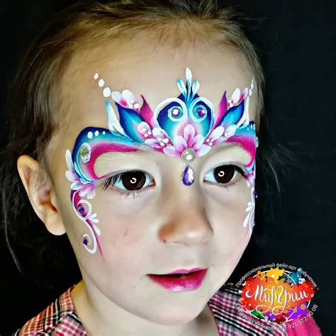 Princess Face Painting, Girl Face Painting, Face Painting Easy, Mask ...