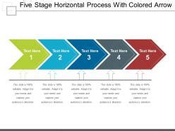 Arrow Flow Chart Slide Team