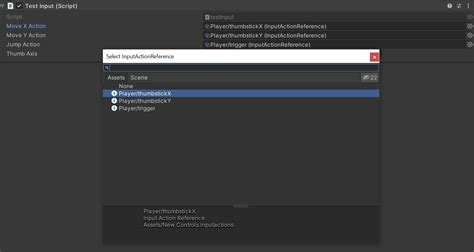 input system correct bindings for oculus controller thumbstick input