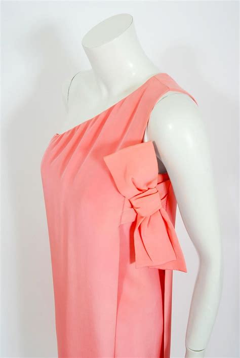 Vintage 1967 Christian Dior Haute Couture Bubblegum Pink Silk One