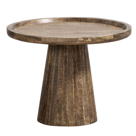 Bijzettafel troy mangohout 56xø35 cm leen bakker aanbieding bij