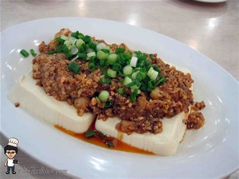 Salted Egg Minced Pork Shrimp Taufu 咸蛋，肉碎，虾米 山水豆腐 胡伍记冷气海鲜酒家·