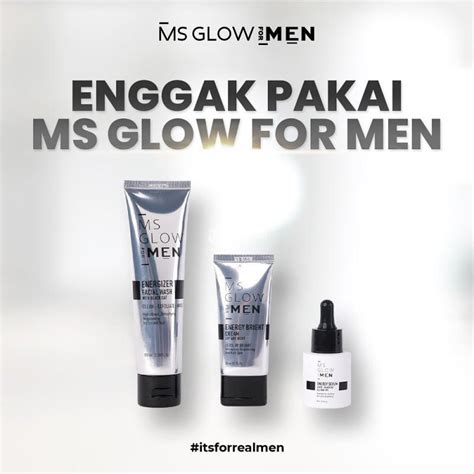 Ms Glow For Men Paket Basic In Perawatan Kulit Pria Cocok Untuk