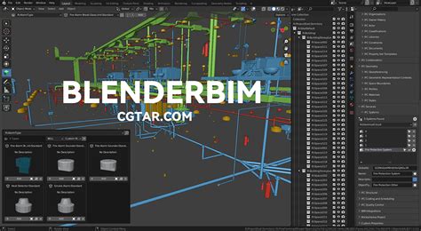 Blender导入ifc数据插件 Blenderbim V00231104cgtar Cg艺站