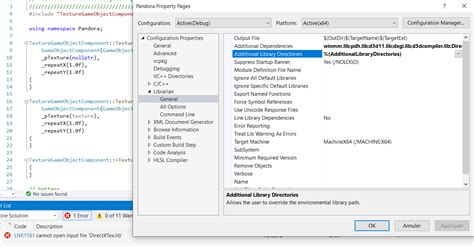 How do I configure "Additional Library Directories" for Static Library project in Visual Studio ...