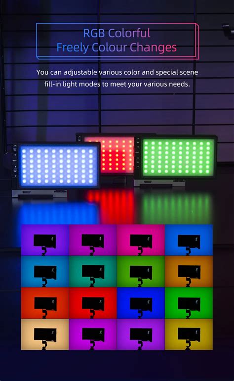 Ambitful K10 Rgb 2500k-8500k Dimmable Full Color Led Video Light ...