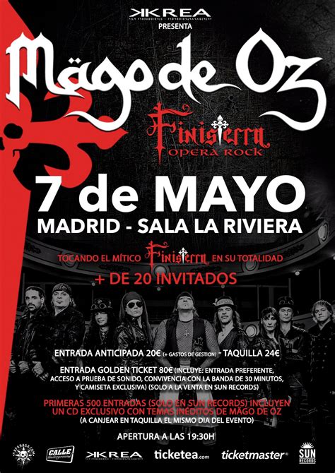 adriconelrock MÄGO DE OZ presentan Finisterra Opera Rock en Madrid