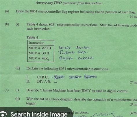 Answer Any TWO Questions From This Section A StudyX