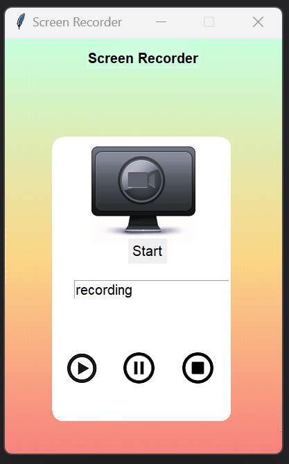 Github Prnv0screenrecorder A Simple Screen Recorder Built In Python