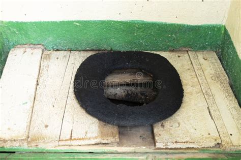 The Toilet Is Rural Public Or Private Toilet Outside The Home On The