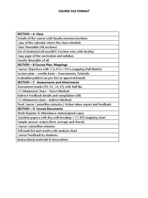 Latest Nba Course File Pdf