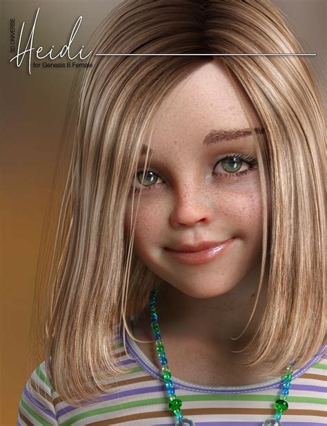 Heidi Character For Genesis Female S D Models And D Software By My