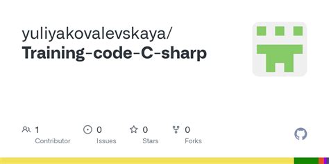 GitHub Yuliyakovalevskaya Training Code C Sharp