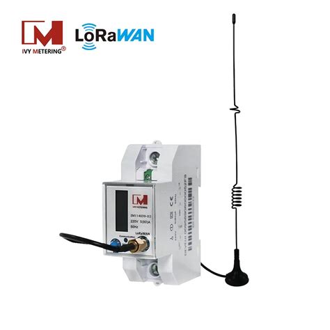 Single Phase DIN Rail Prepaid Lorawan Smart Energy Meter China