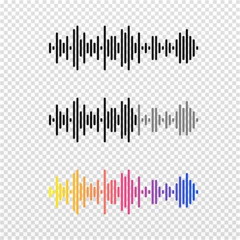 Premium Vector Vector Set Of Sound Waves Icons Gradient Audio Waves