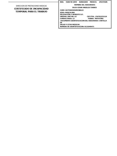 Incapacidad Imss Pdf