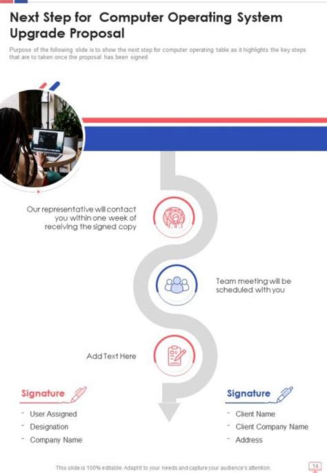 one pager computer operating system upgrade proposal template